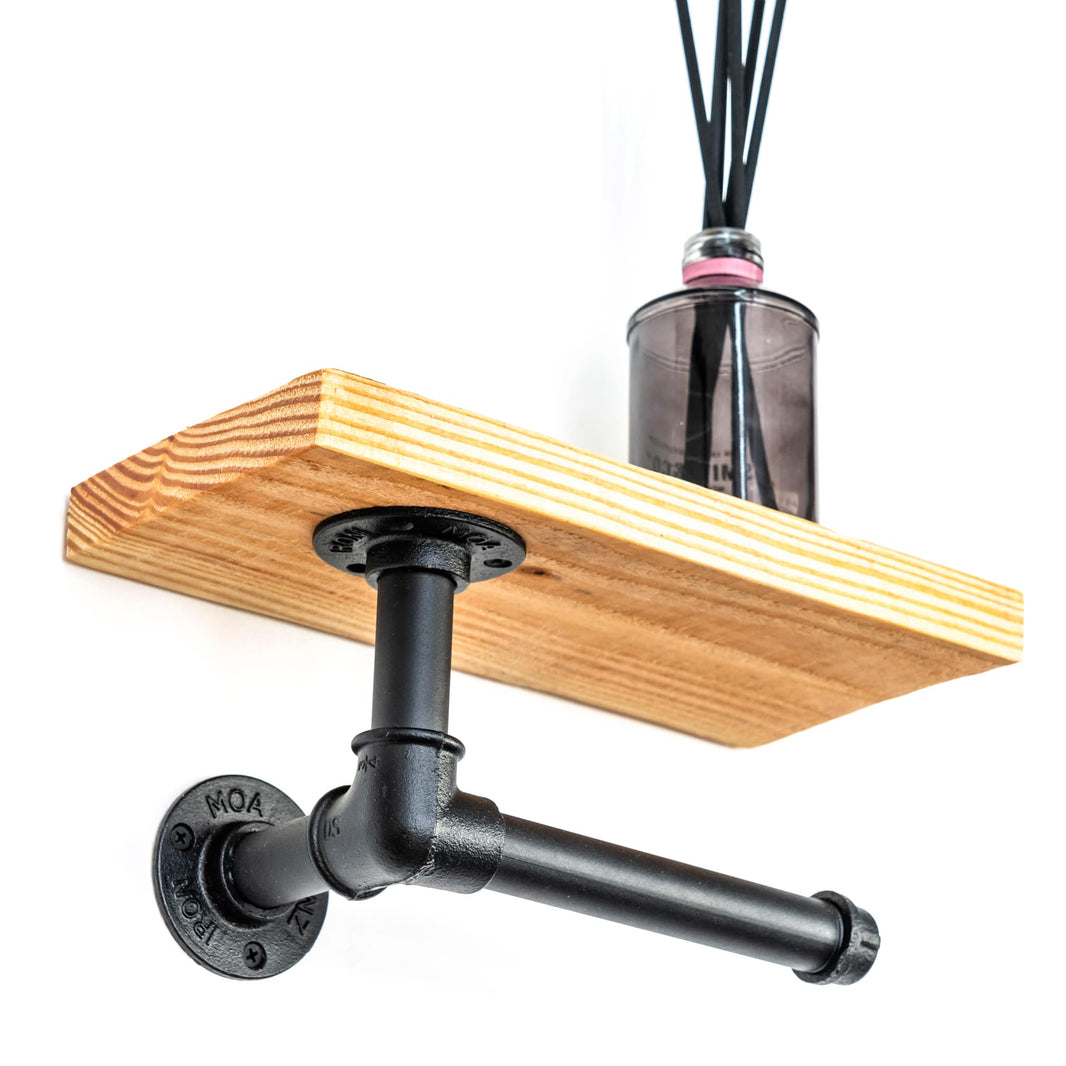 Pipe Bracket Floating Shelves NZ – Iron Moa