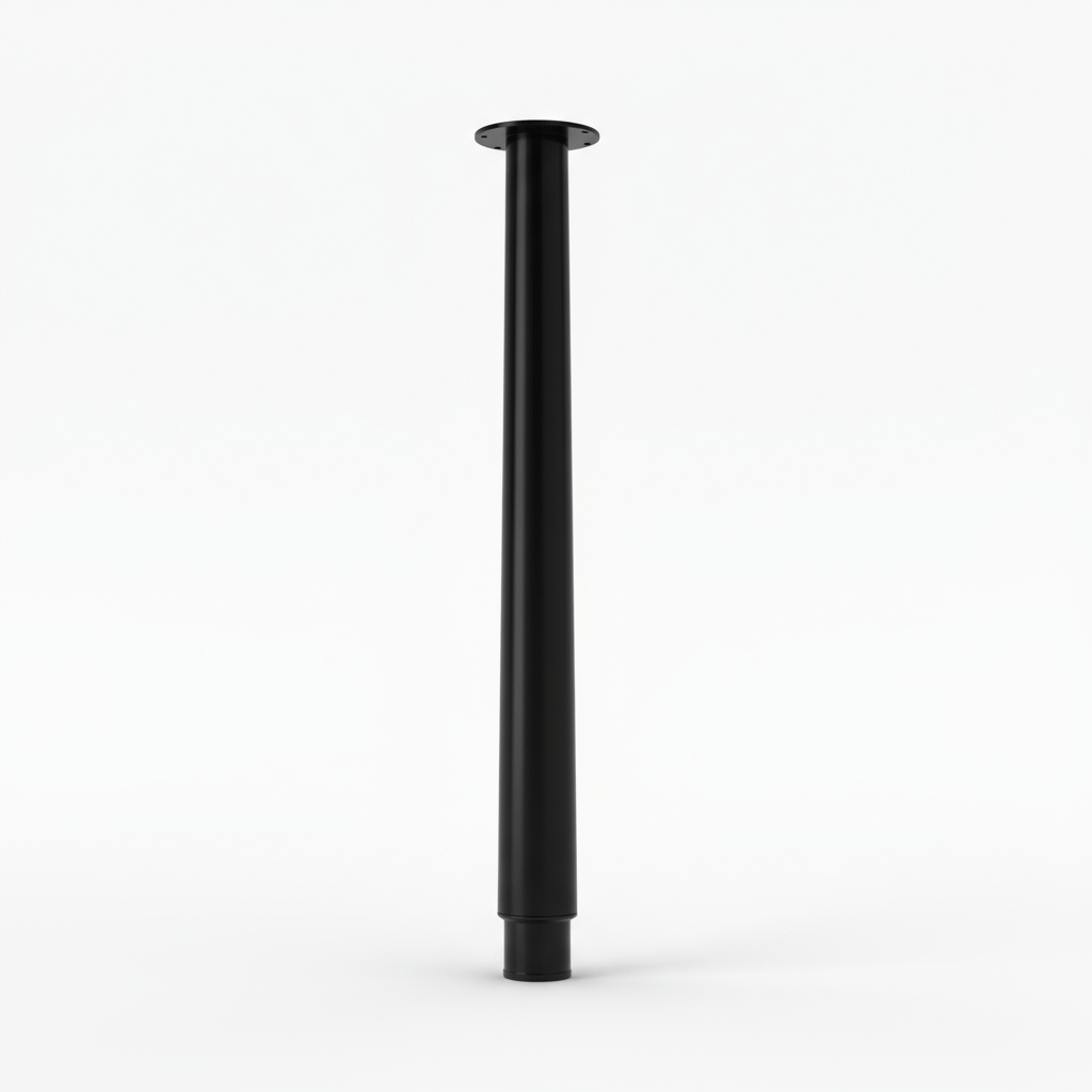 Adjustable Table Leg Black – Iron Moa